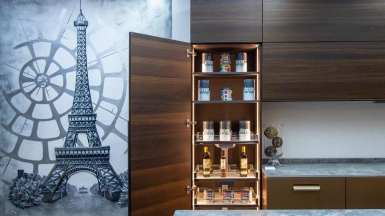 Give your kitchen an air of luxury with stark white cabinets!